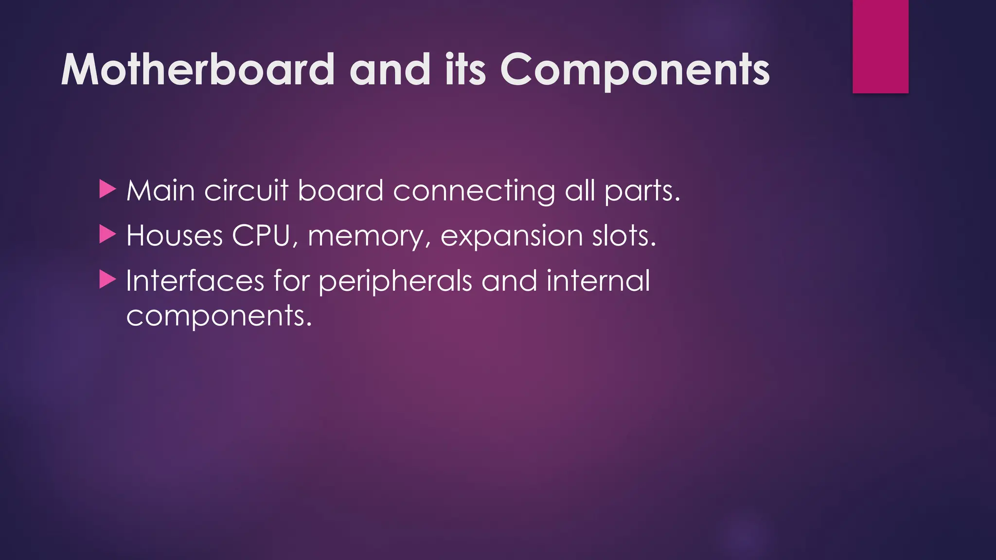 Computer Hardware Components and it's basics | PPTX