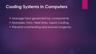 Computer Hardware Components and it's basics | PPTX