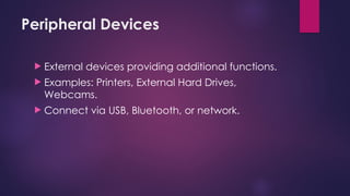 Computer Hardware Components and it's basics | PPTX