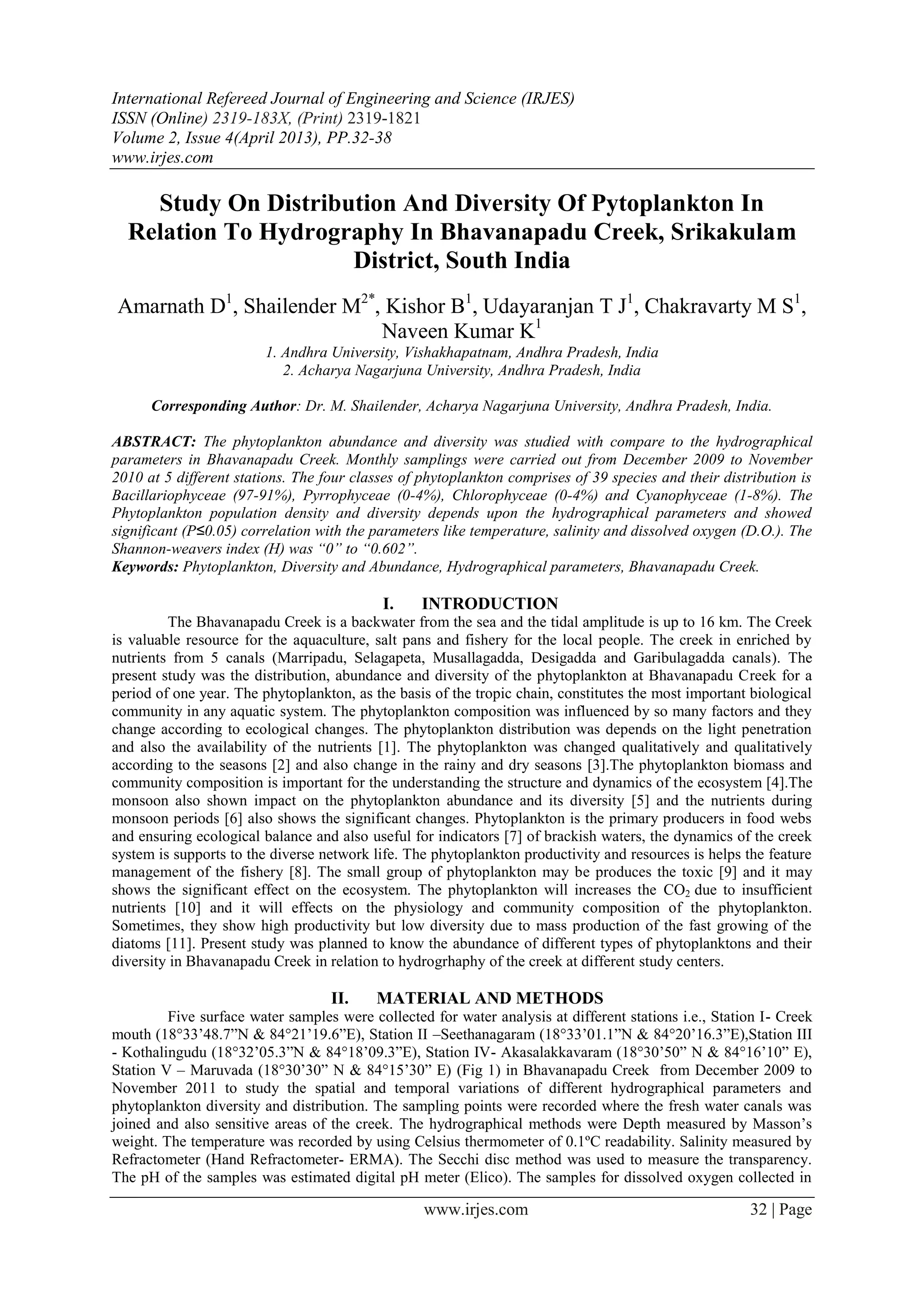 International Refereed Journal of Engineering and Science (IRJES) | PDF