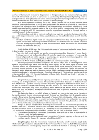 Philosophy of Personal Data Protection in Electronic Wallets | PDF