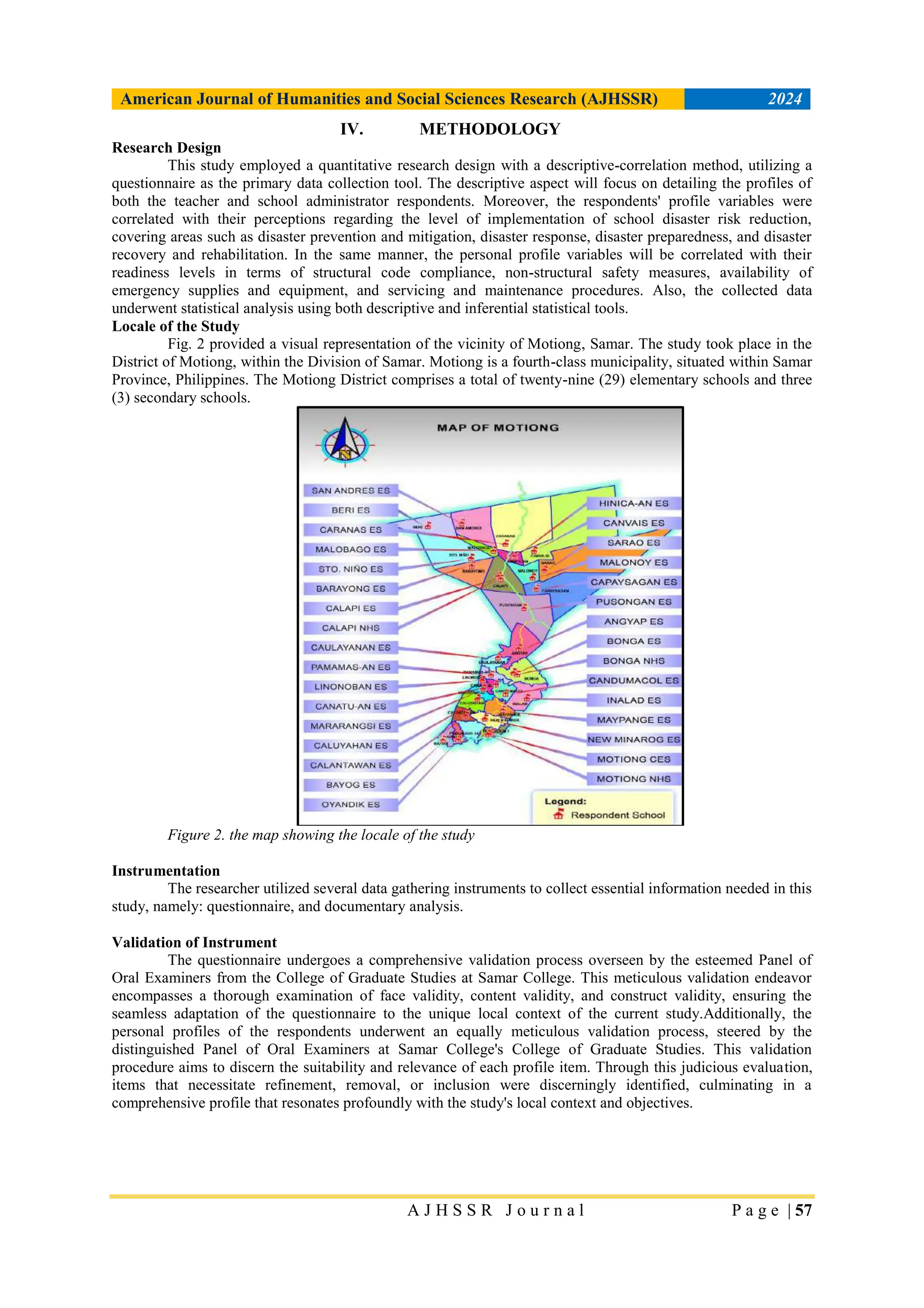DISASTER RISK REDUCTION IMPLEMENTATION AND EXTENT OF READINESS OF ...