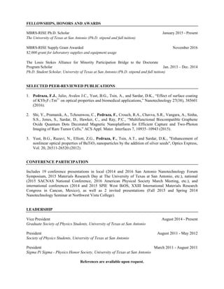 Resume - Francisco J Pedraza | PDF
