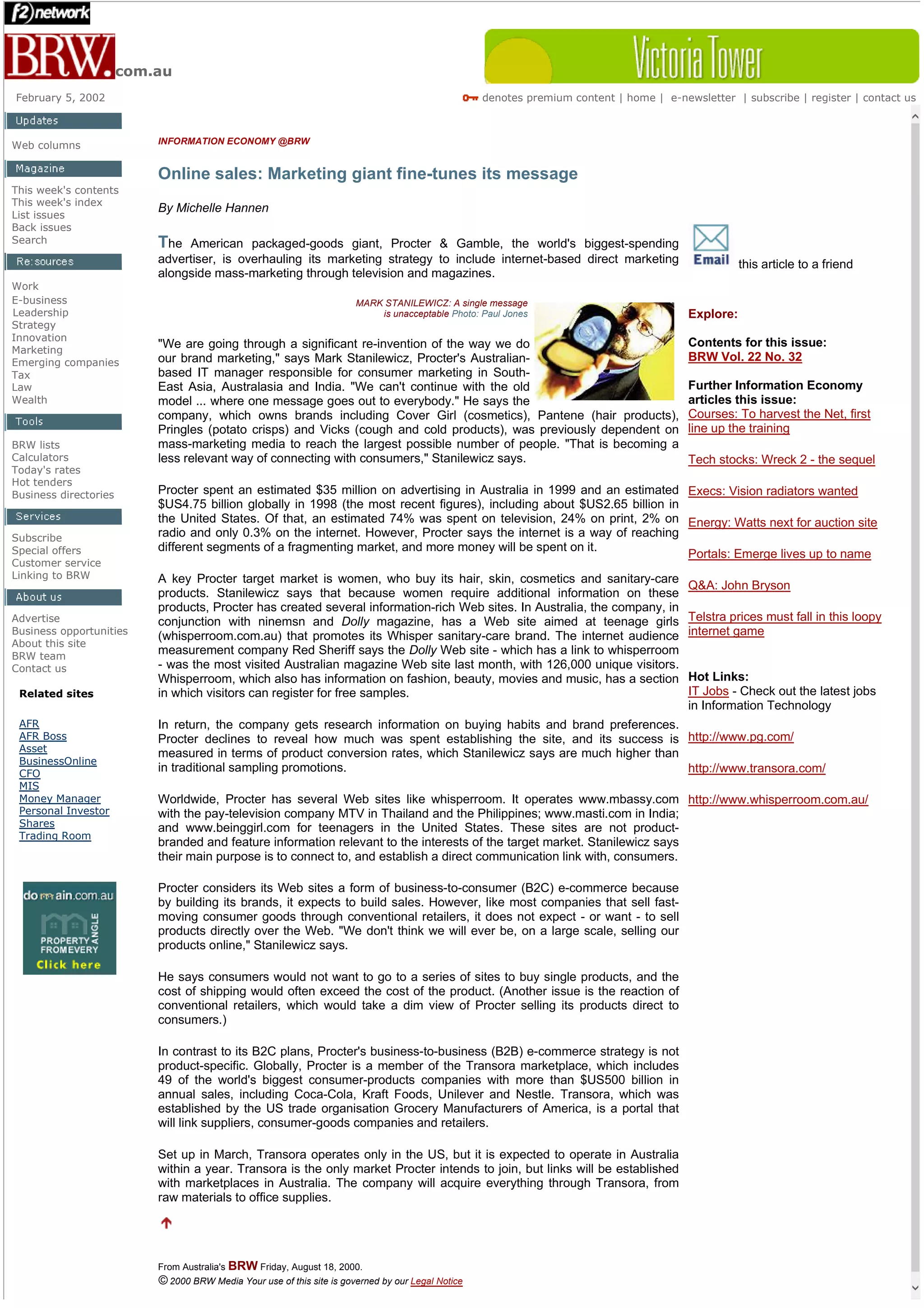 BRW - Information Economy | PDF | Advertising Industry | Industries