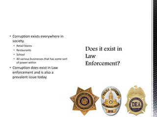 POLICE CORRUPTION IN AMERICA | PPTX