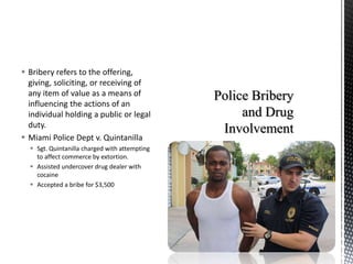 POLICE CORRUPTION IN AMERICA | PPTX