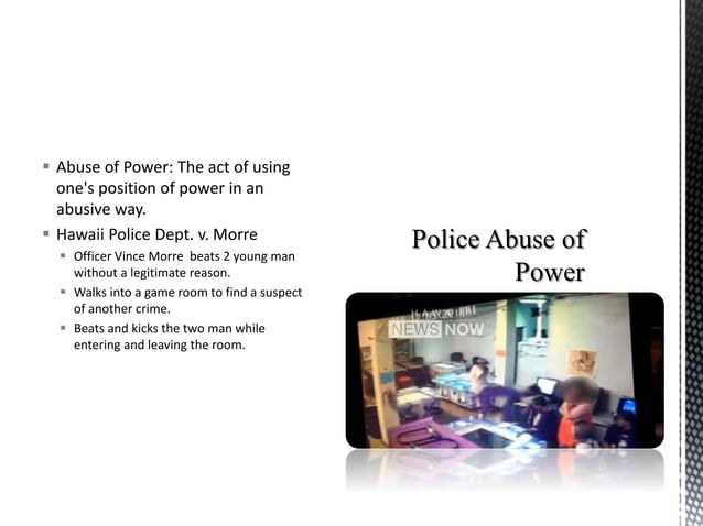 POLICE CORRUPTION IN AMERICA | PPTX | Crime & Harmful Acts to ...