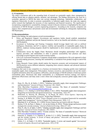 SUSTAINABLE SUPPLY CHAIN MANAGEMENT: A SYSTEMS ENGINEERING PERSPECTIVE ...