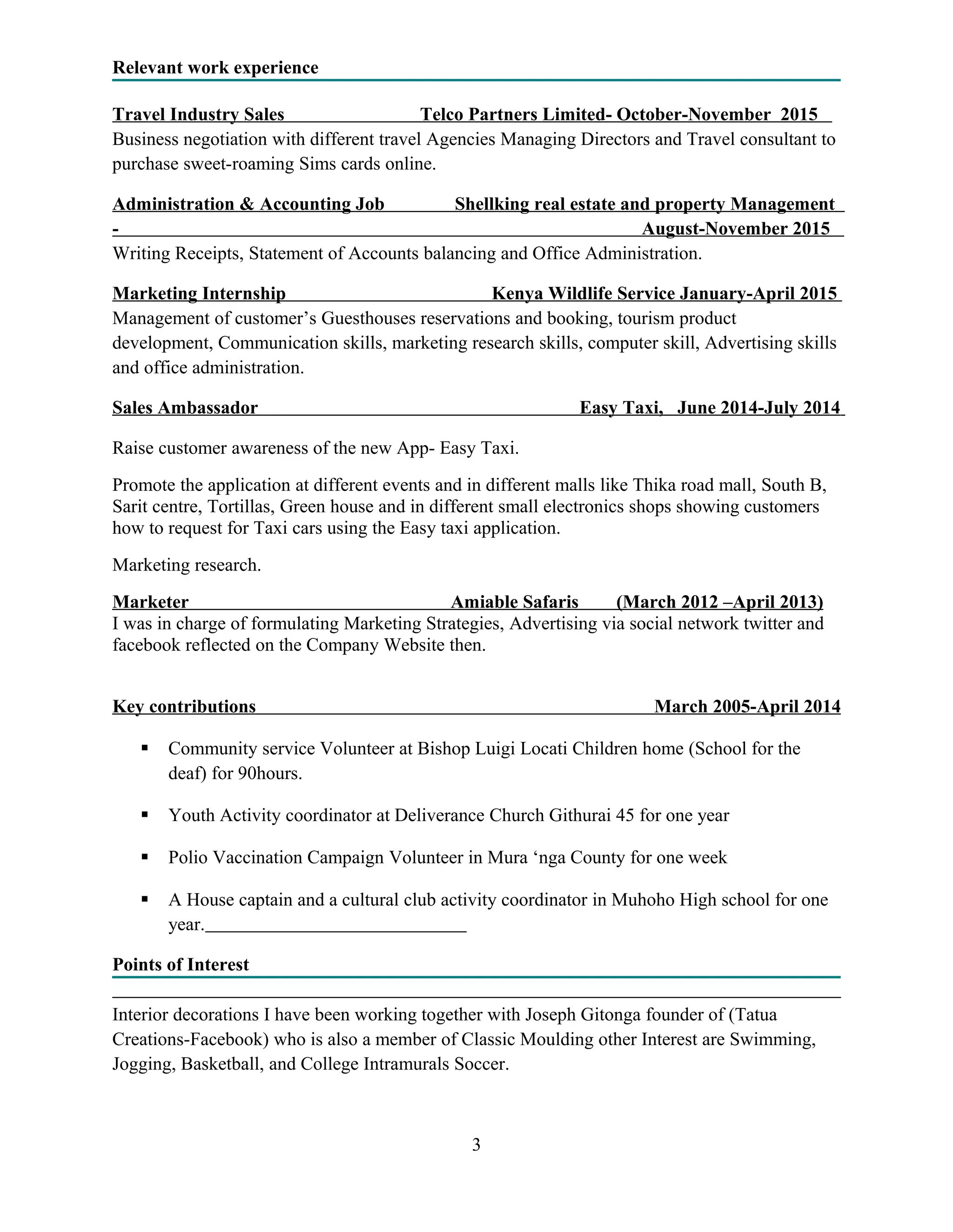 JOSEPH MWANGI IRUNGU CURRICULUM VITAE 1 | DOC