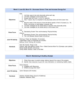 On the Move Program Overview | PDF