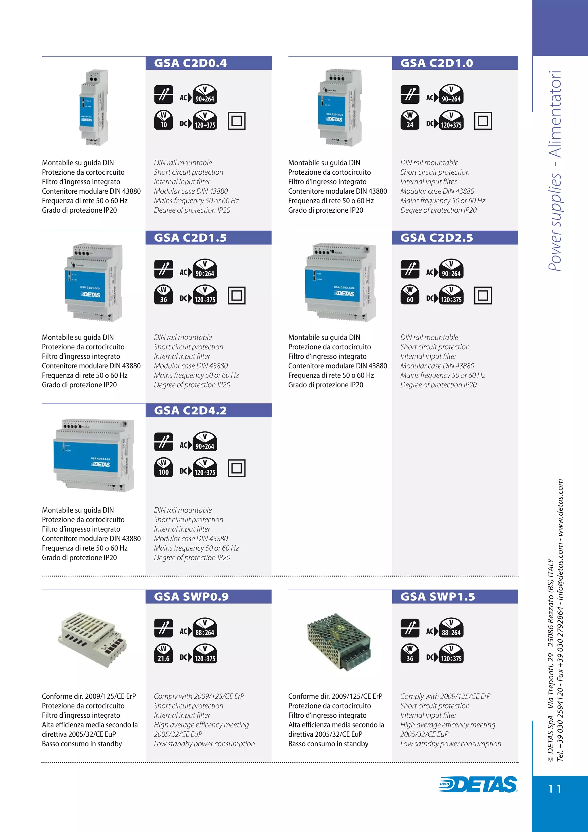 Detas - Power Supplies 2016 | PDF