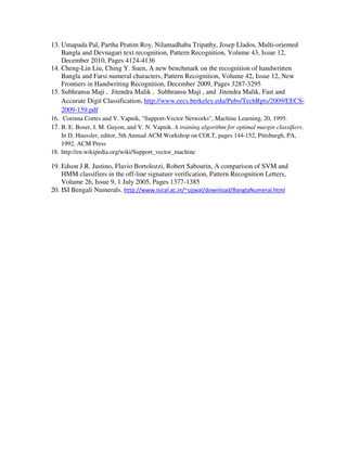 Project report - Bengali digit recongnition using SVM | PDF