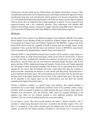 Project report - Bengali digit recongnition using SVM | PDF