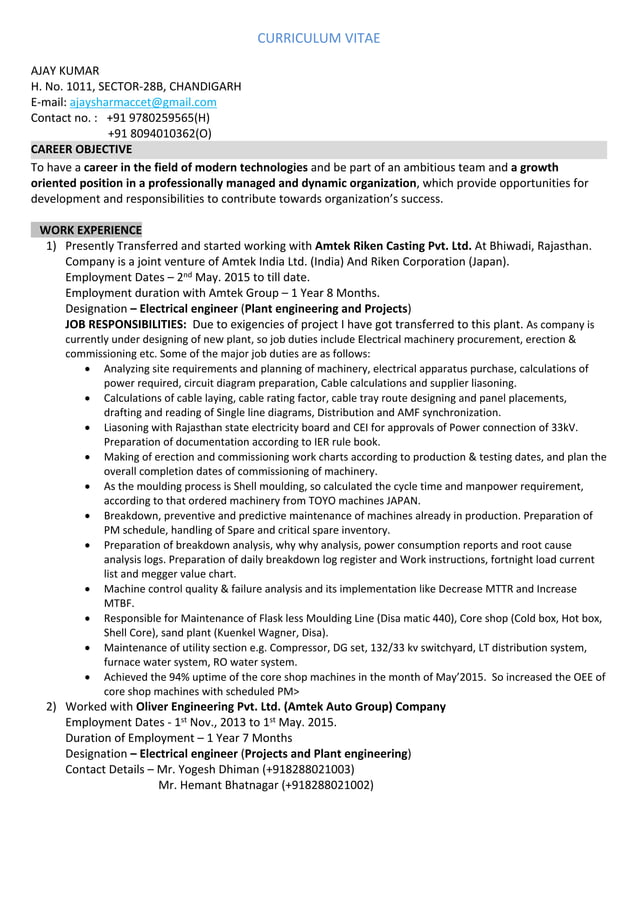ajay cv new (3) | PDF