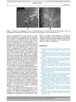 Pseudoaneurysms arising from hepatic artery | PDF