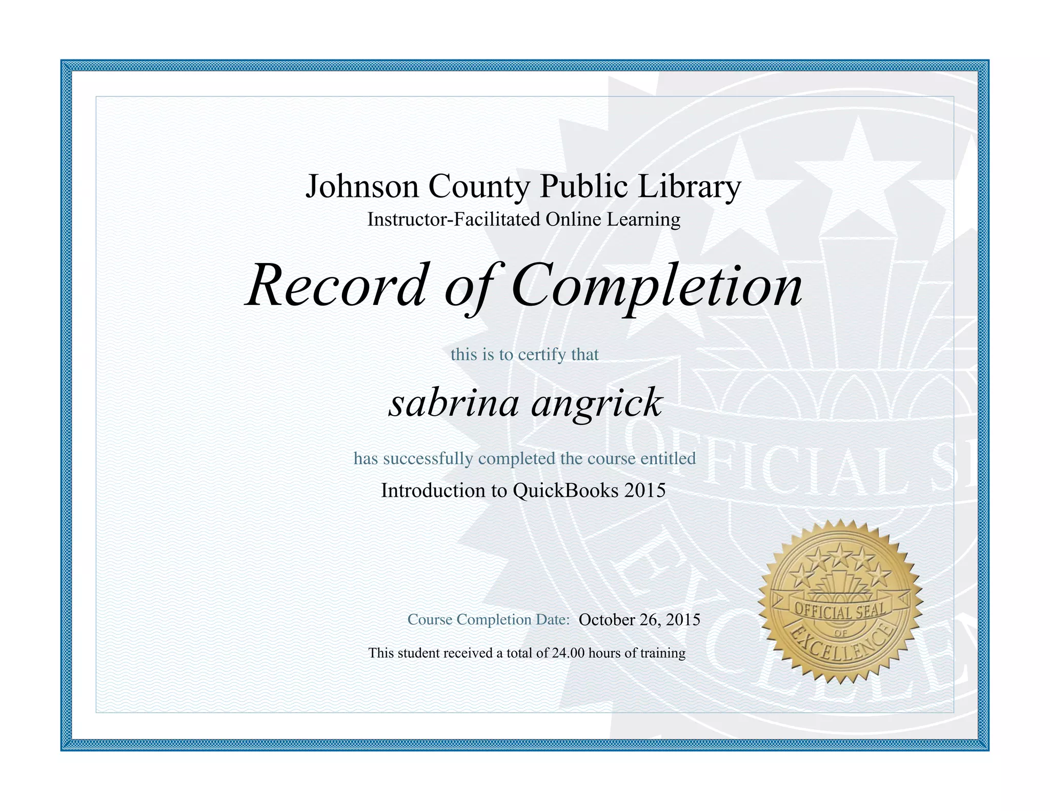 stucert-l-jctypub-q15-0915-sabrinaangrick letter of completion | PDF