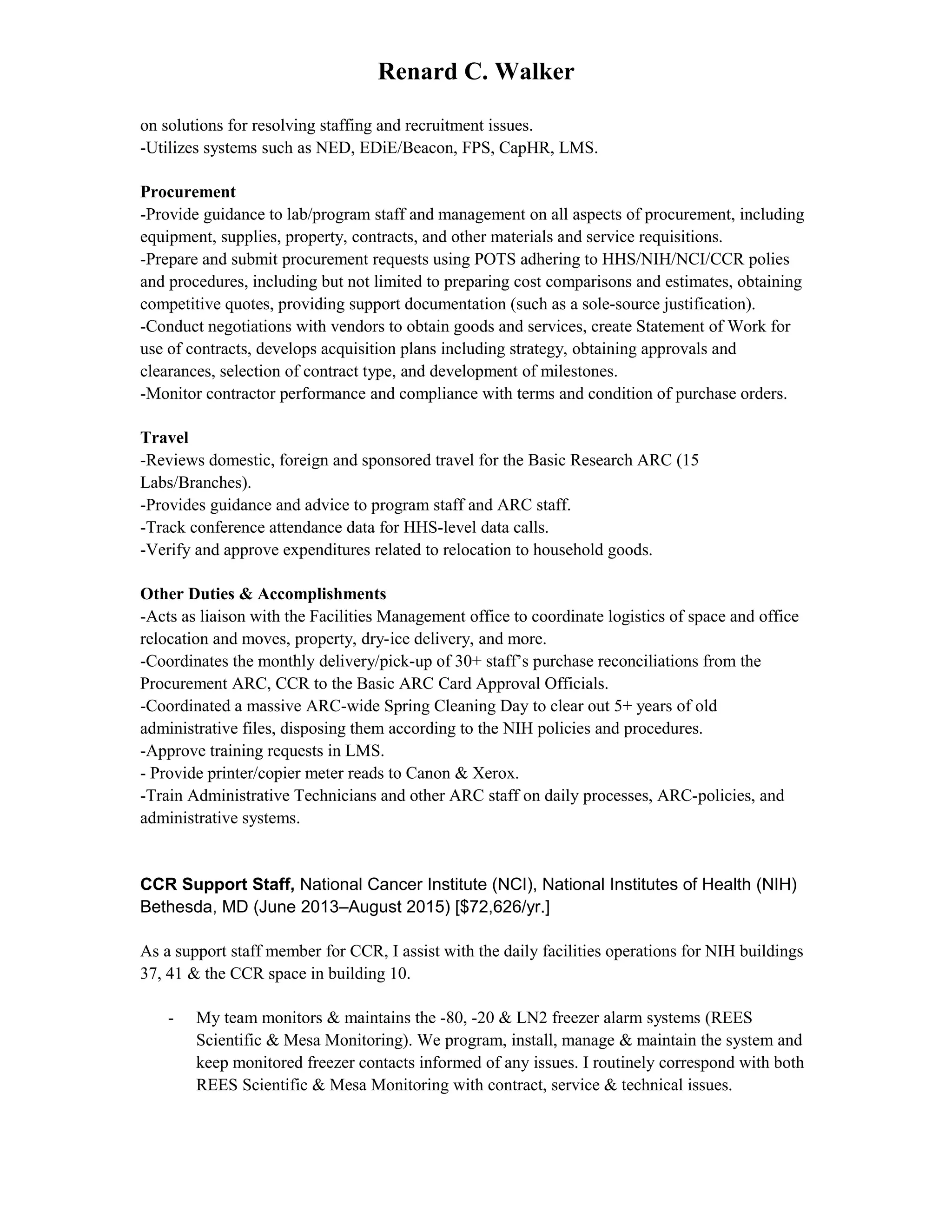 Walker Resume1 | DOC