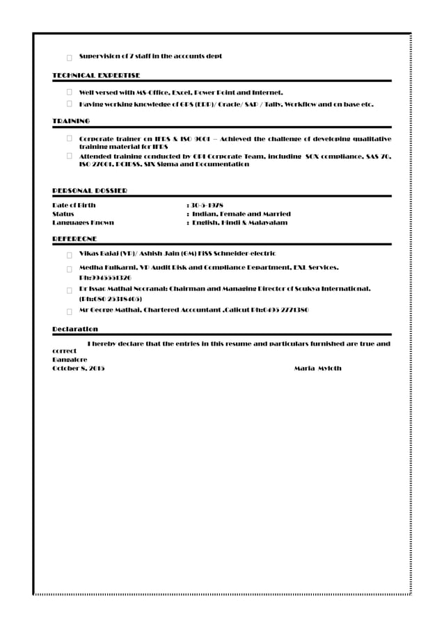 Maria_Resume 1.1 | PDF