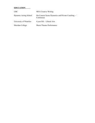 Rob's resume | DOC