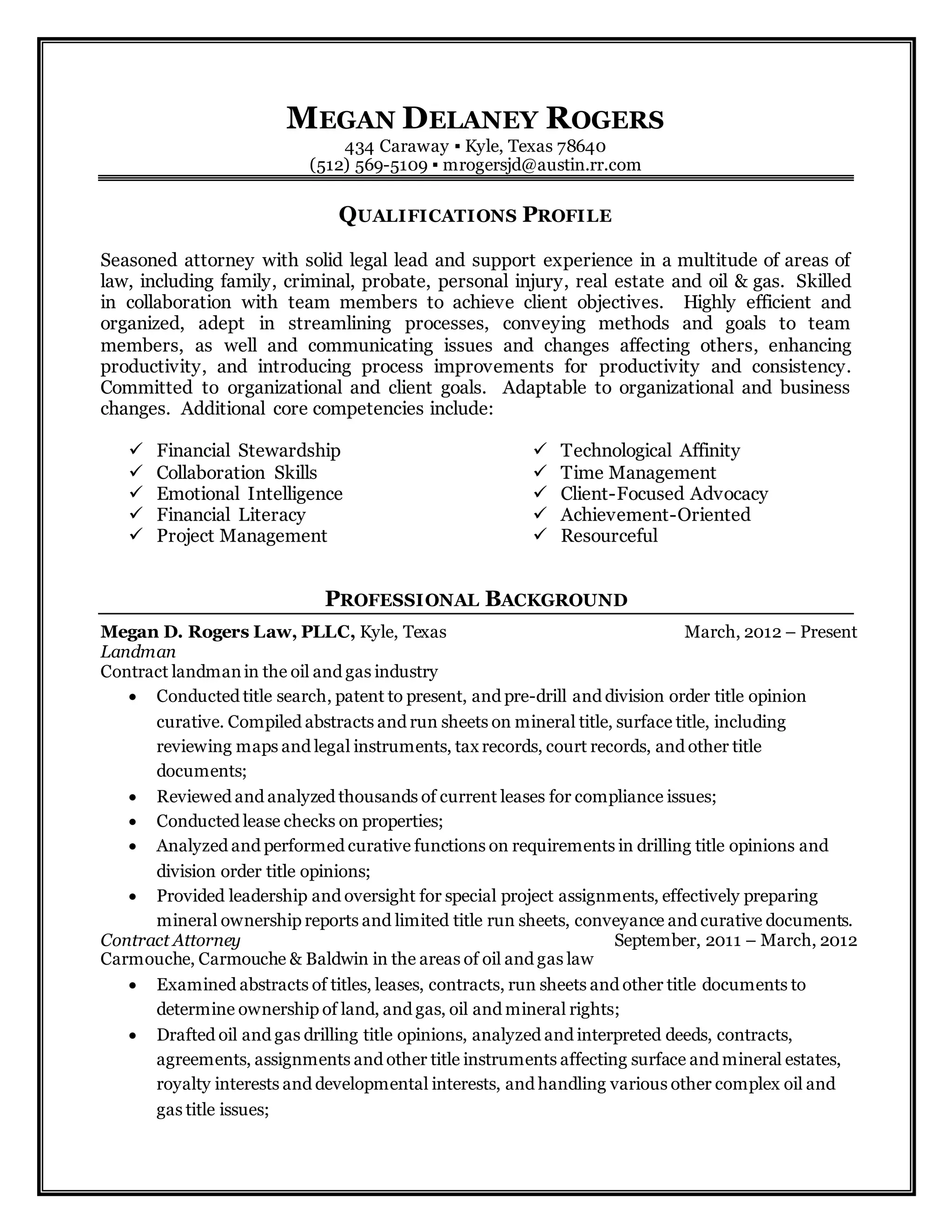 Megan Delaney Rogers resume 2015 | DOCX