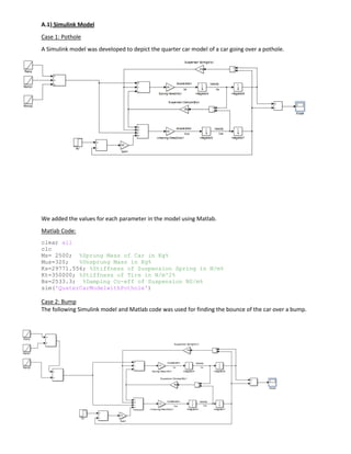 Four-Wheel Vehicle Suspension Model | PDF | Physics | Science