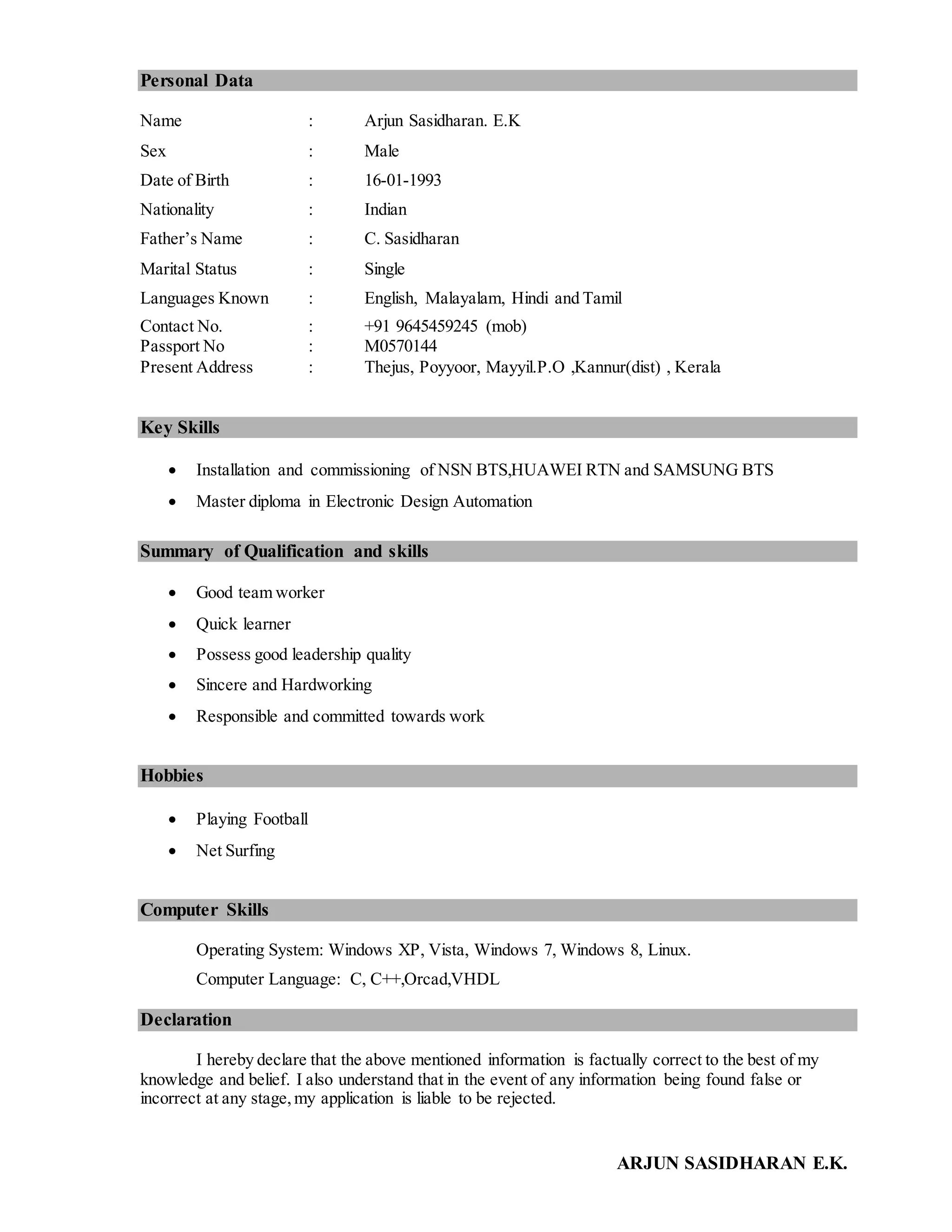 updated resume | PDF