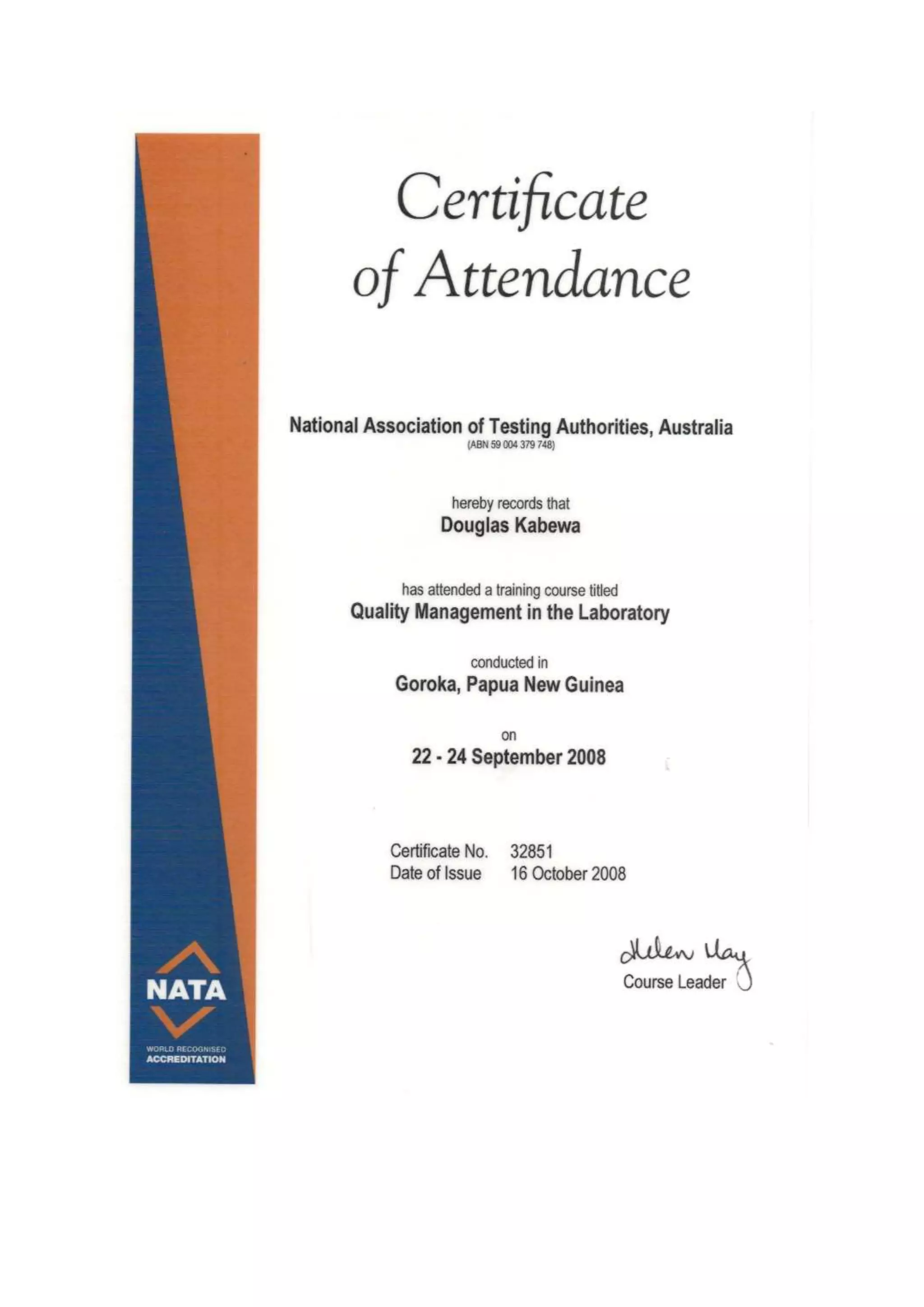 Quality Management in Laboratory (ISO 17025) Certificate | PDF