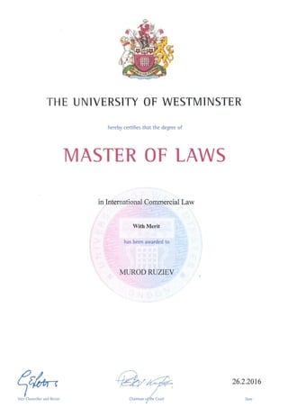 Master of Laws | PDF