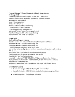 Jim Hampton's Cover Letter | PDF