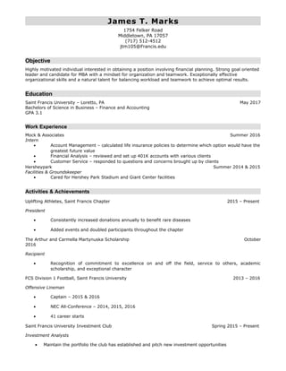 James Marks Resume | PDF