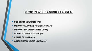 instruction cycle ppt | PPTX