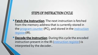 instruction cycle ppt | PPTX