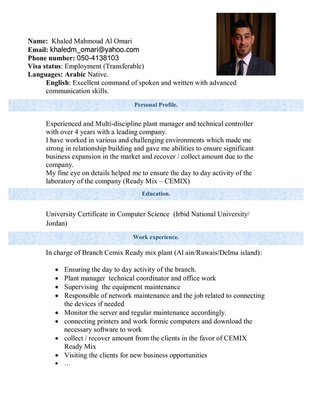 khaled CV | PDF