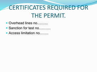 PPT ON PERMIT TO WORK, by Ekemezie E | PPTX