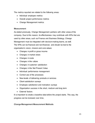Change Management, Measurement and Tracking_2015 | DOCX