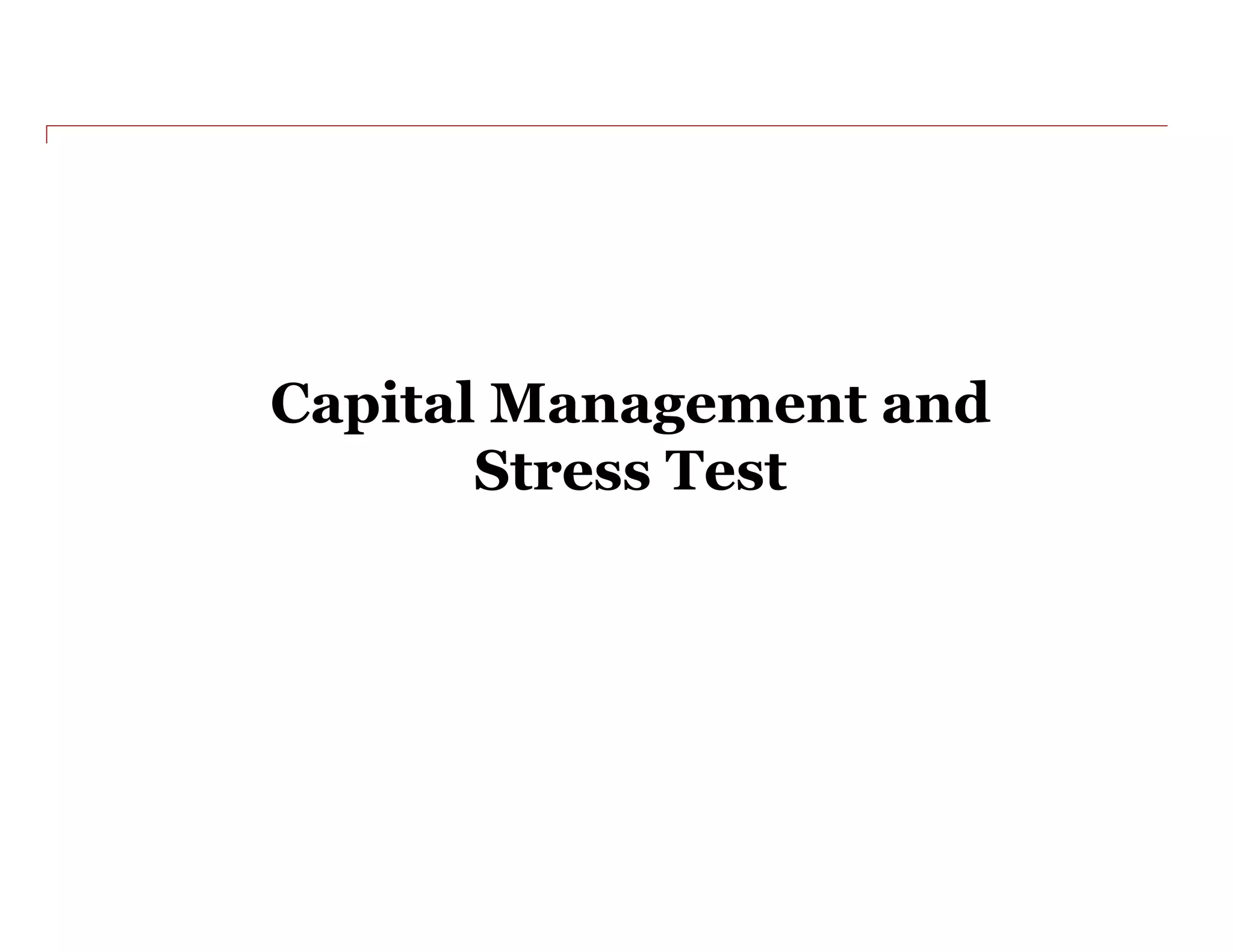 capital management and stress test | PPTX