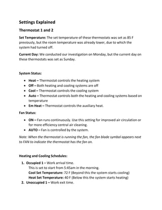 Tetra Straw Factory Thermostat Report | PDF