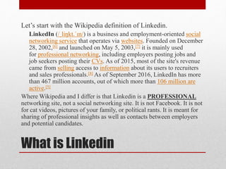 Linkedin Essentials | PPT