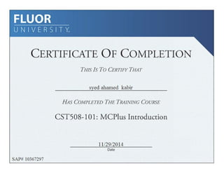 MCPlus Certificate | PPT