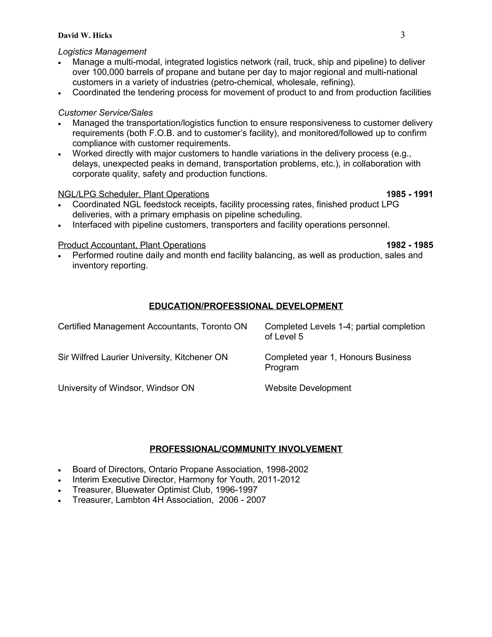 Hicks_David_resume_operator_2015_v1_sarnia | DOC | Logistics | Business