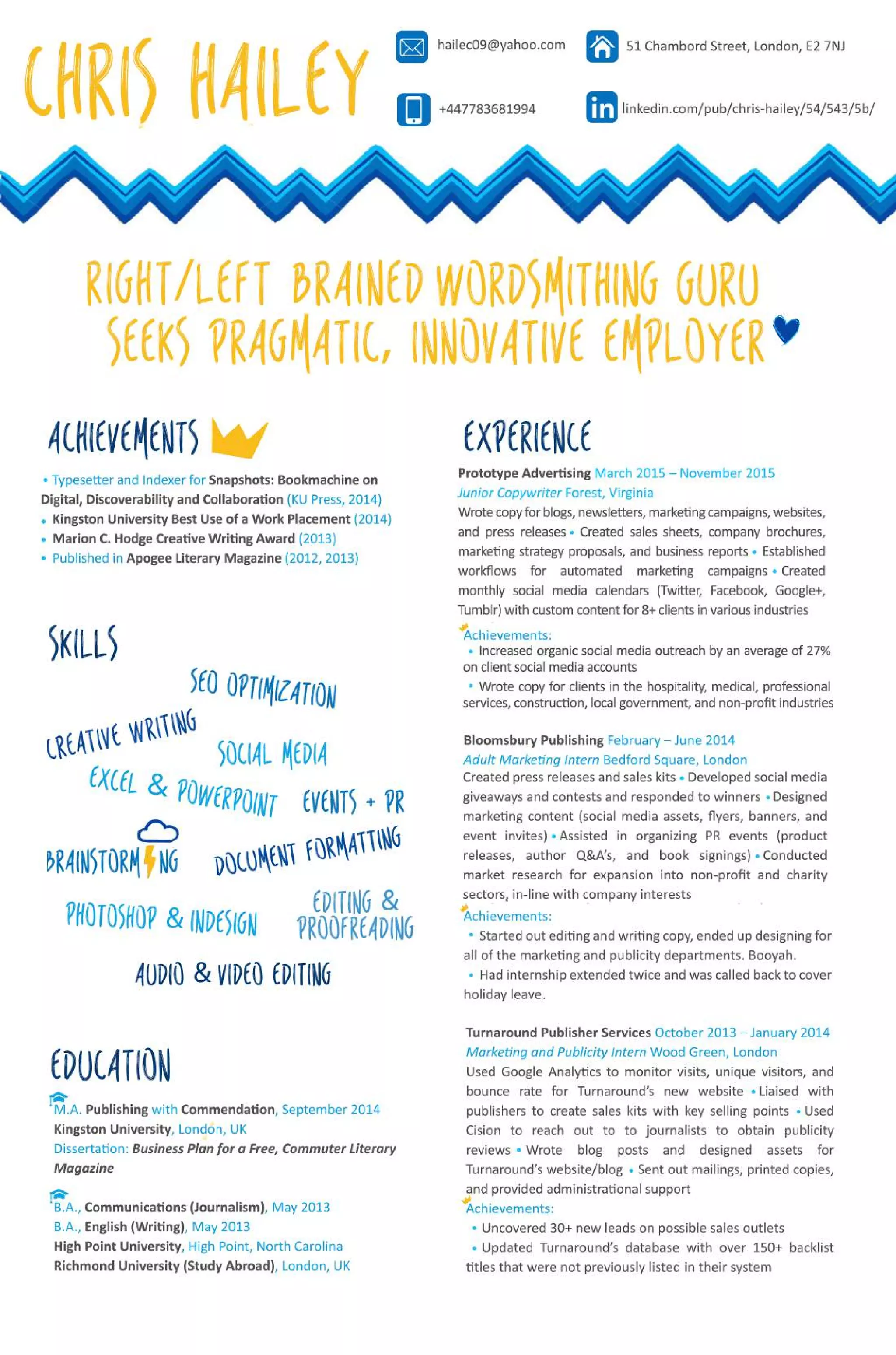 Chris Hailey Marketing CV 2017.compressed | PDF