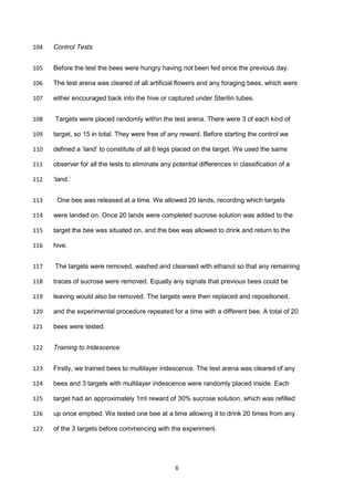 Can Bumblebees Distinguish Between Different Types of Iridescence | PDF