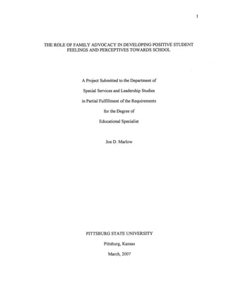 Role of Family Advocacy | PDF