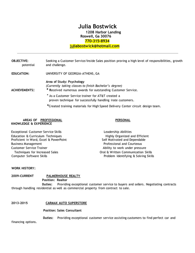 Julia Bostwick's Resume 2015 | DOCX