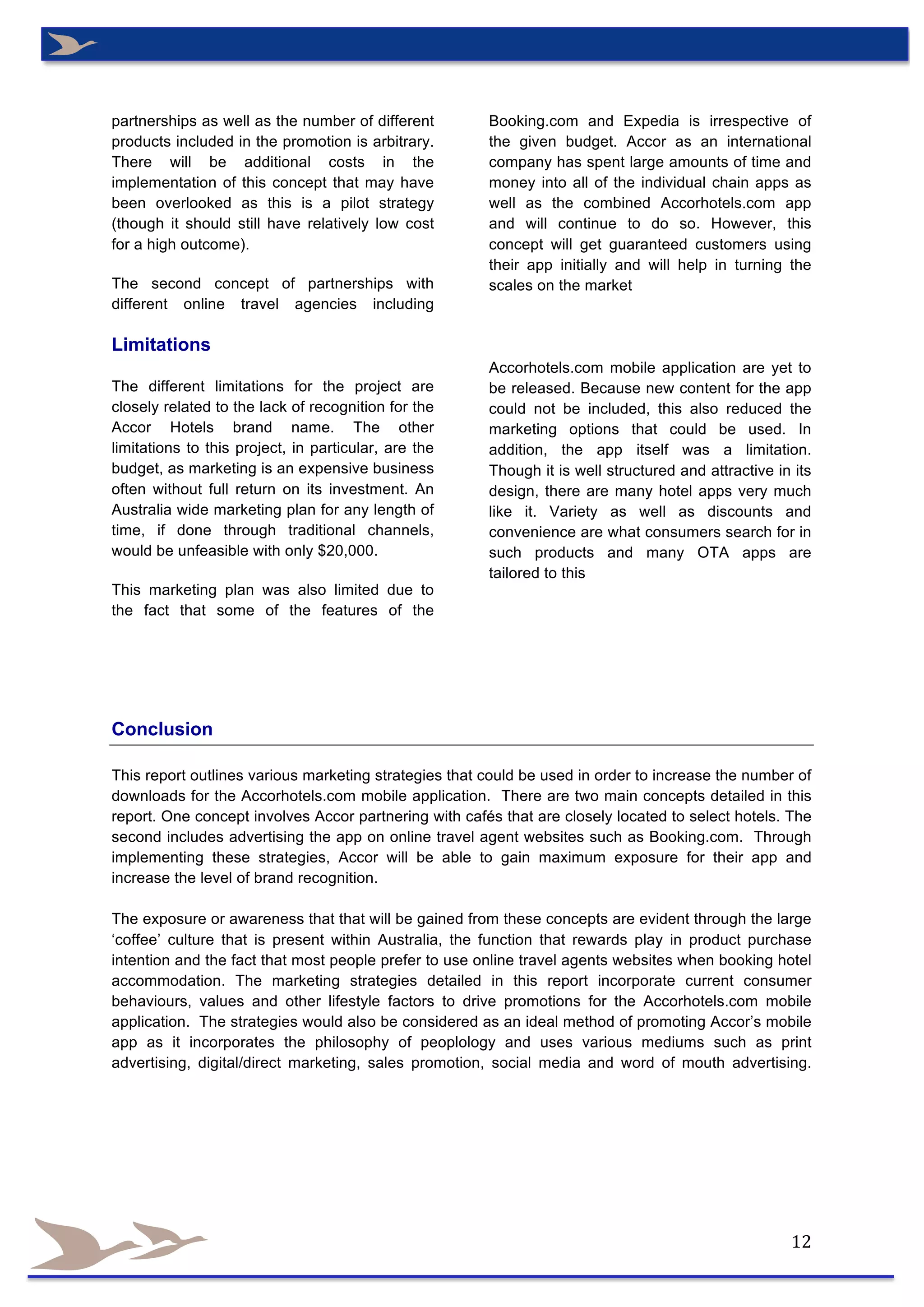 Accor Marketing Report with Appendix | PDF