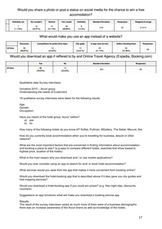 Accor Marketing Report with Appendix | PDF