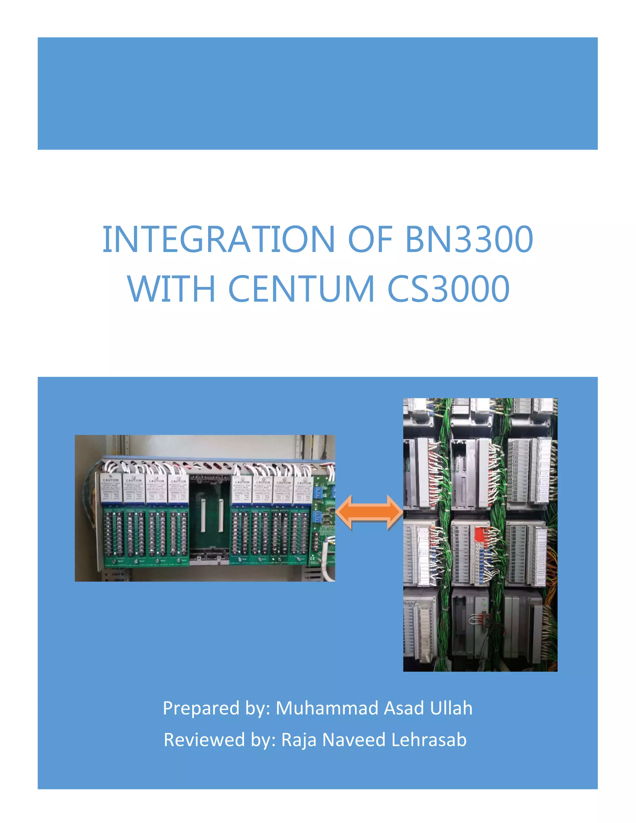 Integration of BN3300 with Centum CS300 | PDF