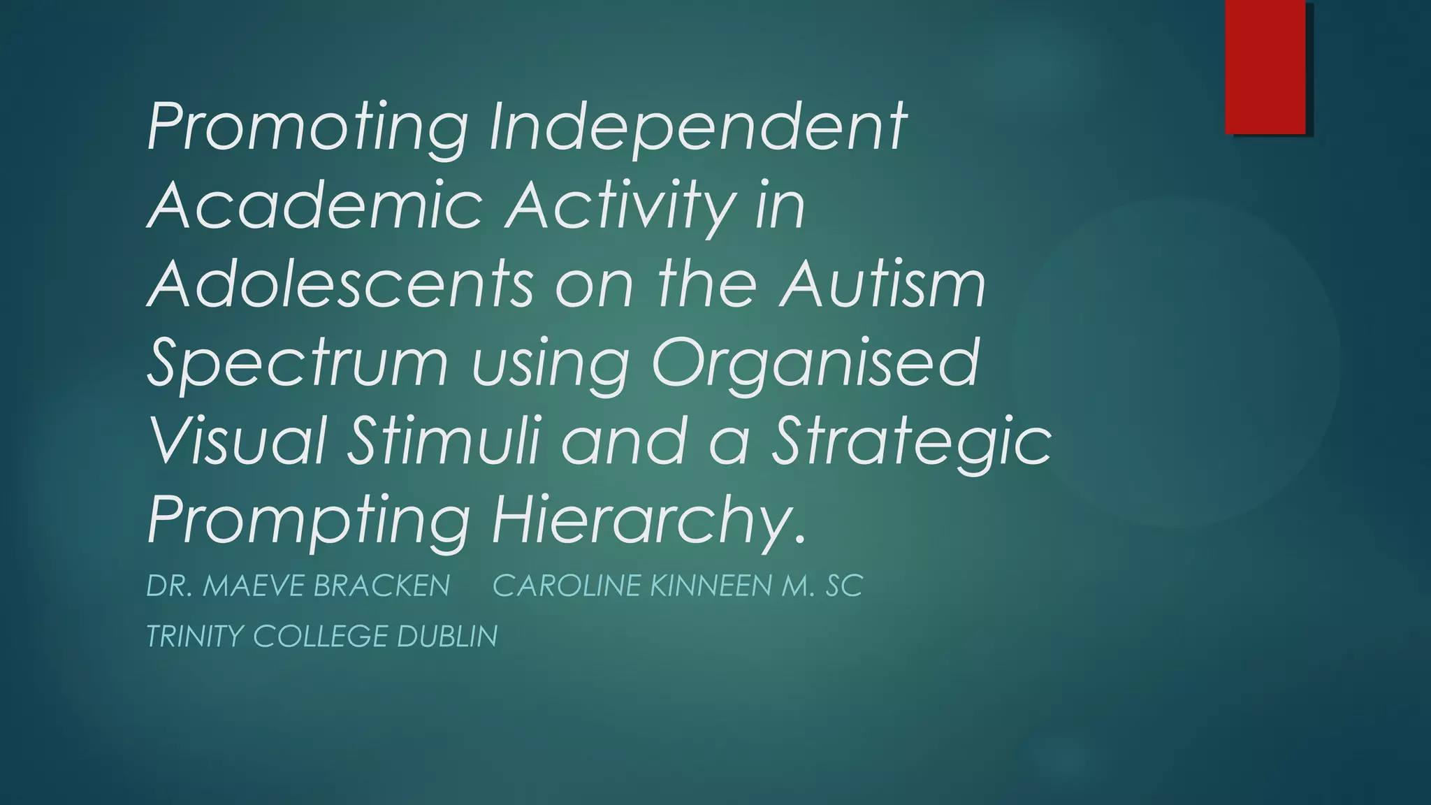 Kinneen DBA Presentation (2) | PPT | Special Education | Education