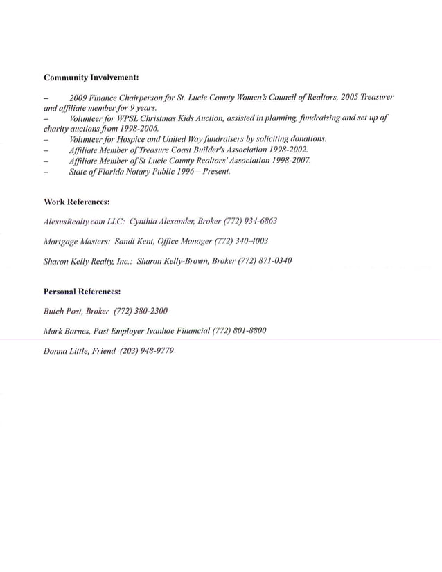 Resume for REO Listings | PDF