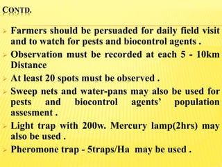 ROLE OF INTEGRATED PESTS MANAGEMENT IN RICE CULTIVATION | PPTX